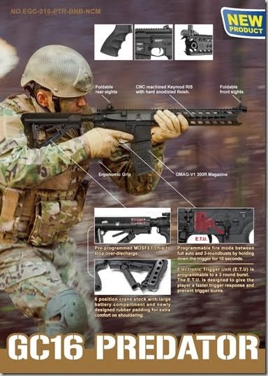 G&G - GC16 Predator Full Metal with Keymod Rail, ETU & MOSFET » DEFCON AIRSOFT