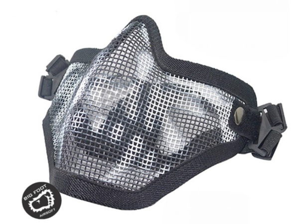 Big Foot Lower Half Face Mesh Mask (Black) - DEFCON AIRSOFT