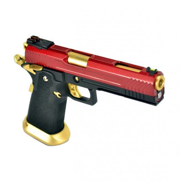 Armorer Works Custom Hi-Capa GBBP (Full Red Slide - Gold Barrel ...