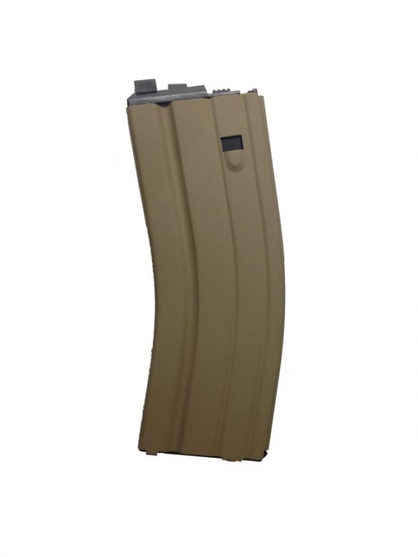 WE M4 Ver 2 Co2 30rnd Open Tan Magazine - Defcon Airsoft