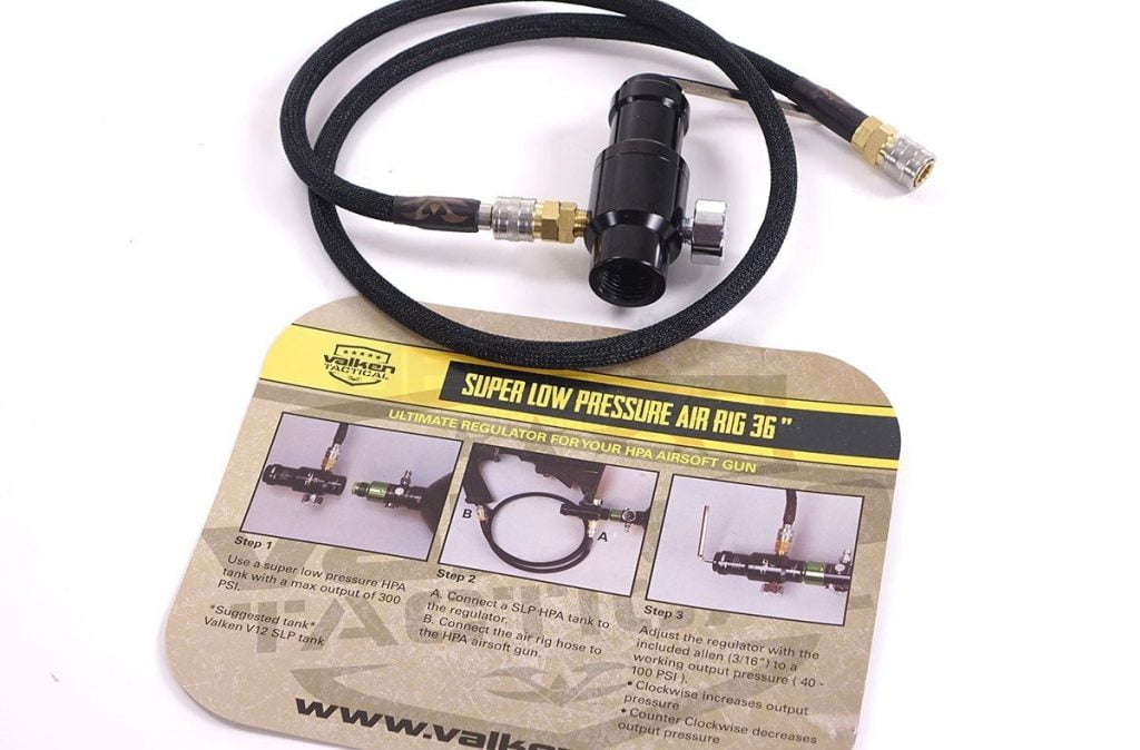 Valken SLP QD HPA Air Rig 36" Line With Regulator - Defcon Airsoft