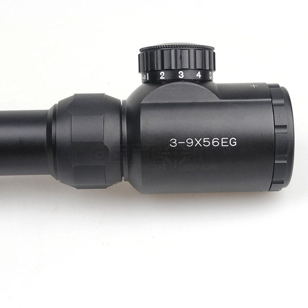 Tactical Illuminated Sniper Rifle Scope 3-9 X 56 - Defcon Airsoft