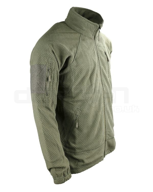 KombatUK Delta Tactical Grid Fleece - Olive Green - Defcon Airsoft