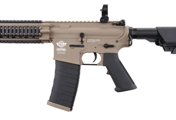 G&G Combat Machine AEG CM18 MOD1 DST (Tan) - Defcon Airsoft