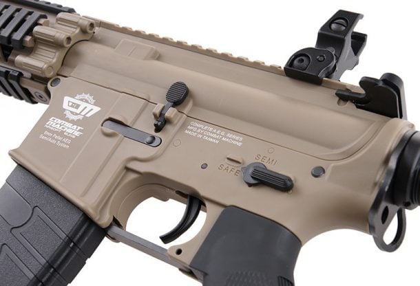 G&G Combat Machine AEG CM18 MOD1 DST (Tan) - Defcon Airsoft