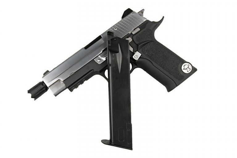 WE P-Virus Biohazard Sig P226 GBB Pistol - Defcon Airsoft
