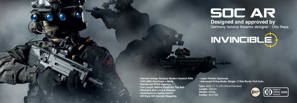 Ares SOC SLR Bullpup Assault Rifle AEG (SOC-AR) - Defcon Airsoft