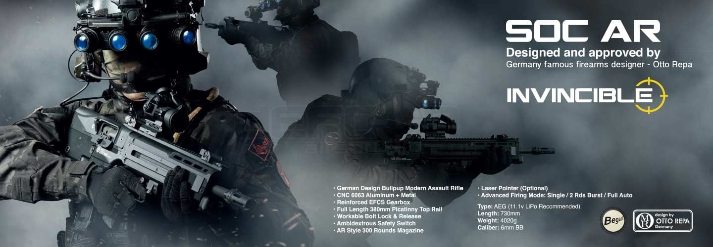 Ares SOC SLR Bullpup Assault Rifle AEG (SOC-AR) - Defcon Airsoft