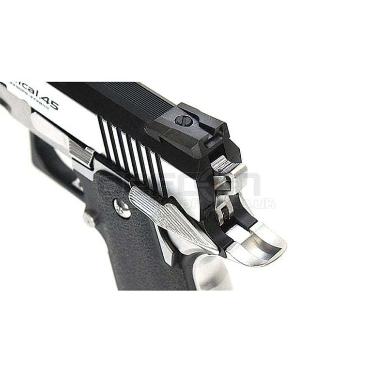 Tokyo Marui Hi-Capa 4.3 Custom Dual Stainless GBB Pistol - Defcon Airsoft