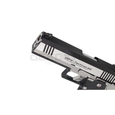Tokyo Marui Hi-Capa 4.3 Custom Dual Stainless GBB Pistol - Defcon Airsoft