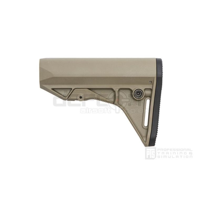 PTS Enhanced Polymer Stock Compact (EPS-C) - Tan - Defcon Airsoft