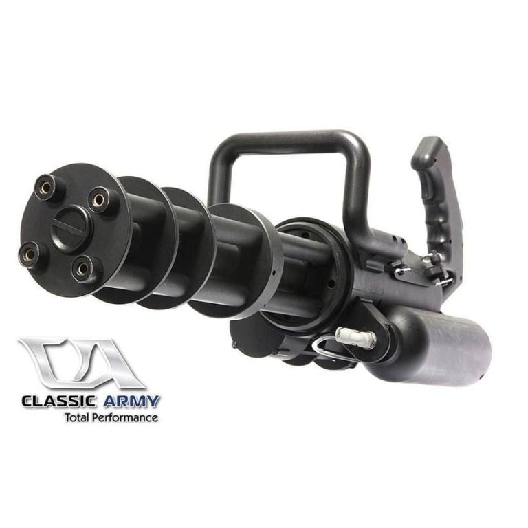 Classic Army M134 Micro Mini Gun (Powered By Green Gas - Black ...