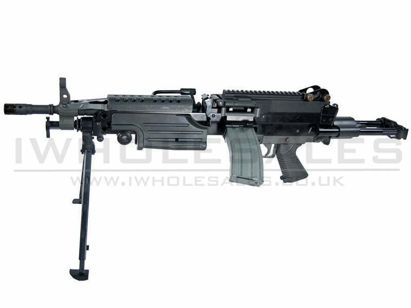 Classic Army M249 Para AEG Support Rifle (CA007M) (Black) - Defcon Airsoft