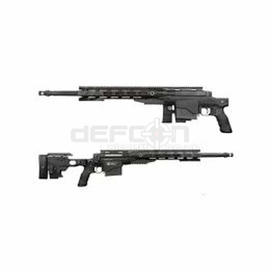 Ares MS338 CNC Sniper Rifle Spring Powered with Rails (Black) (MSR-010 ...