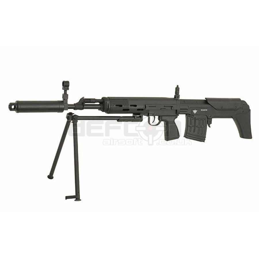 JG SVU Bullpup Sniper Rifle with Bipod (Full Metal - Black - SVU ...
