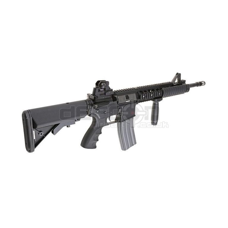 G&G AEG Rifle TR15 Raider XL Blowback W/MOSFET (Black) - Defcon Airsoft