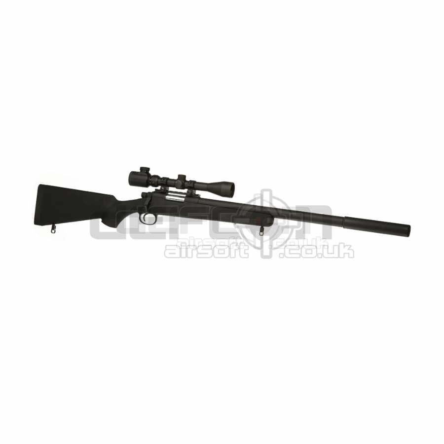 JG VSR BAR10 G-Spec Sniper Rifle With Silencer And Scope - Defcon Airsoft