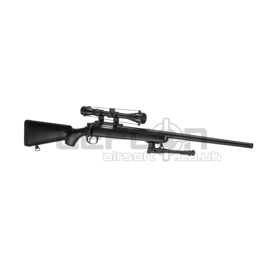 WELL MB03 VSR High Power Sniper Rifle (Black) - With Scope And Bipod ...