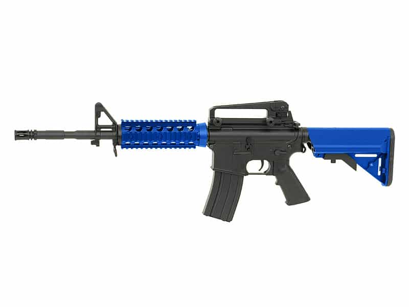 Cyma CM507 M4 RIS AEG (Sports Line - Blue - CM507) - Defcon Airsoft