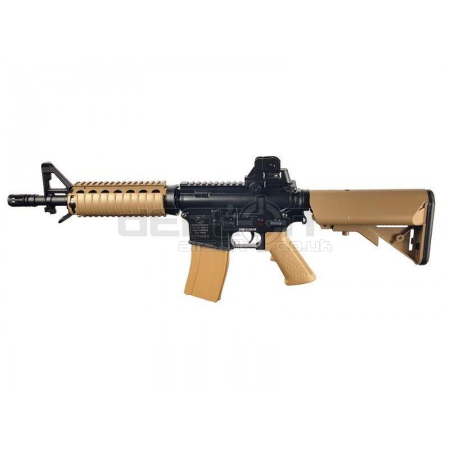 Cybergun (Black/Tan) Colt CQB M4 Rifle Starter Pack Inc Batt & Charger ...