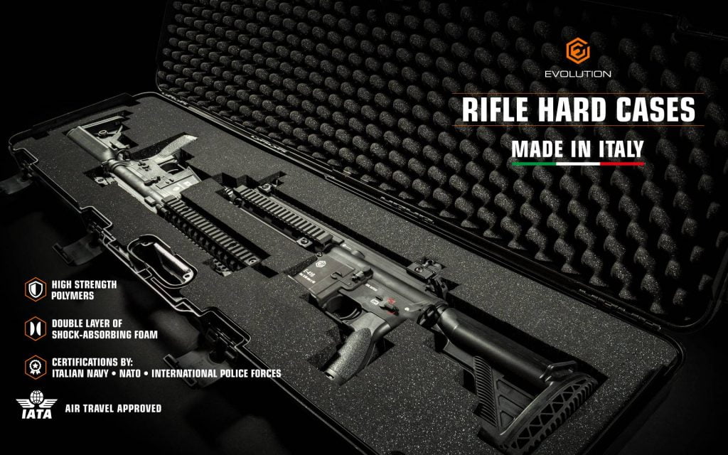 Evolution Large Hard Rifle Case 90cm - Black - DEFCON AIRSOFT