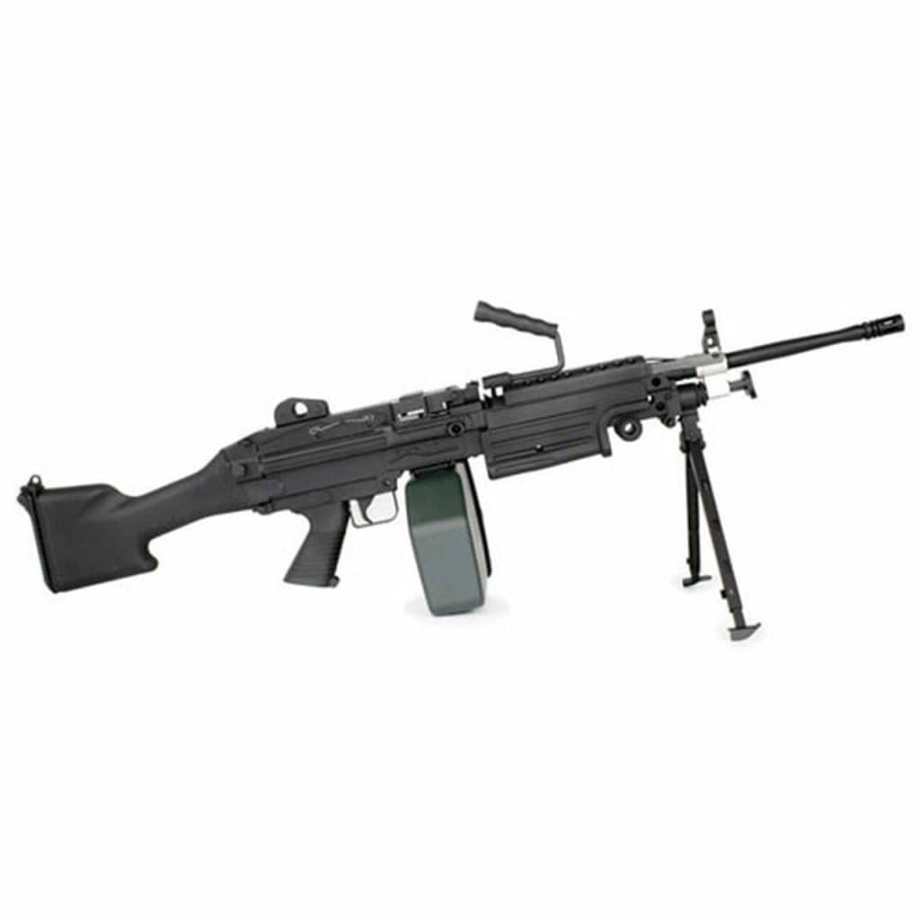 A&K M249 MK2 With Sound Control Drum Mag (Solid Stock) - Defcon Airsoft