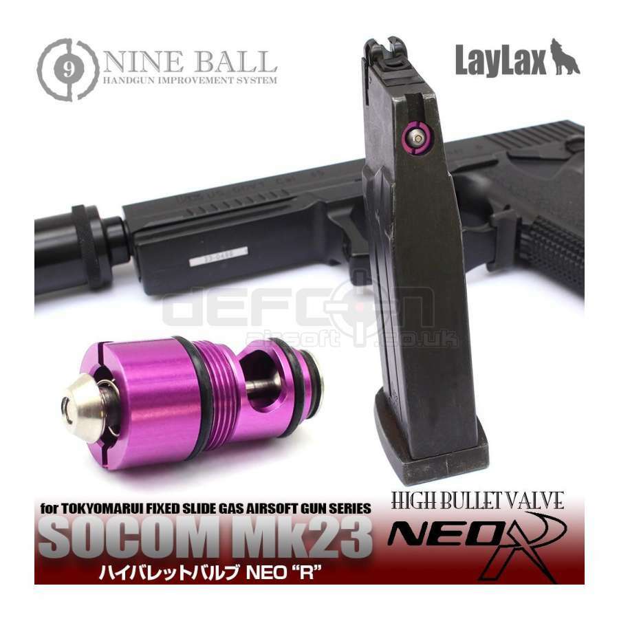 Laylax (Nineball) - Magazine High Flow Bullet Valve NEO-R For TM MK23 ...