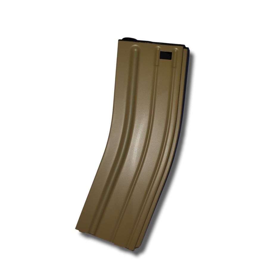 NUPROL M4 Metal Mid-Cap Mag 200R - Tan - Defcon Airsoft