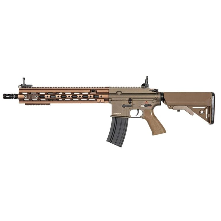 Double Bell M416 AEG Long Version Tan - Defcon Airsoft