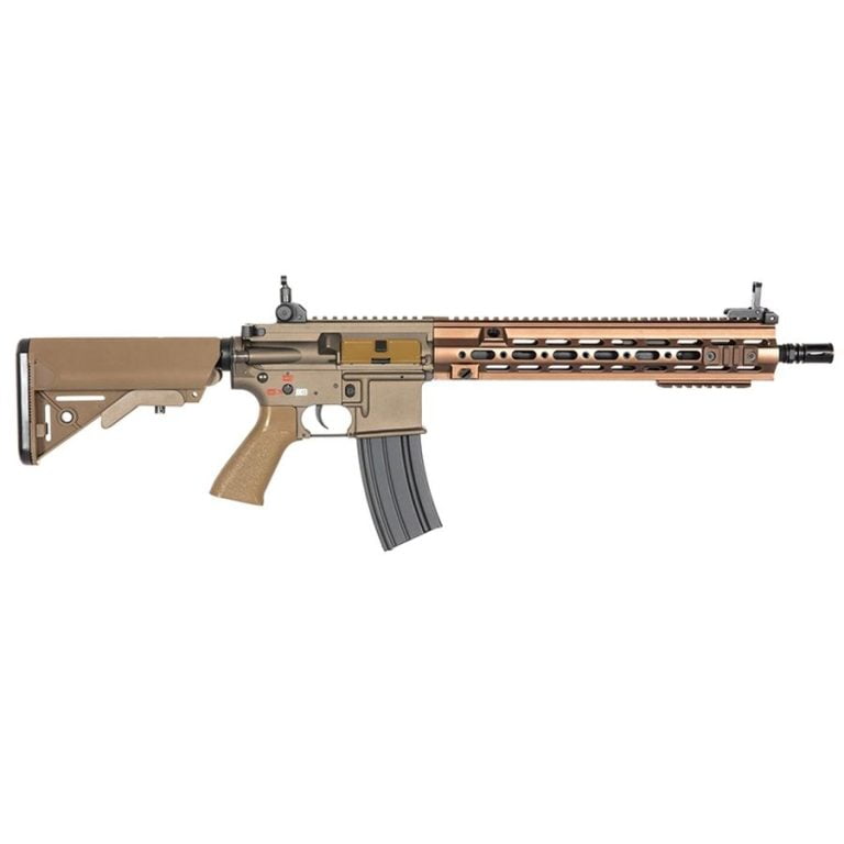 Double Bell M416 AEG Long Version Tan - Defcon Airsoft