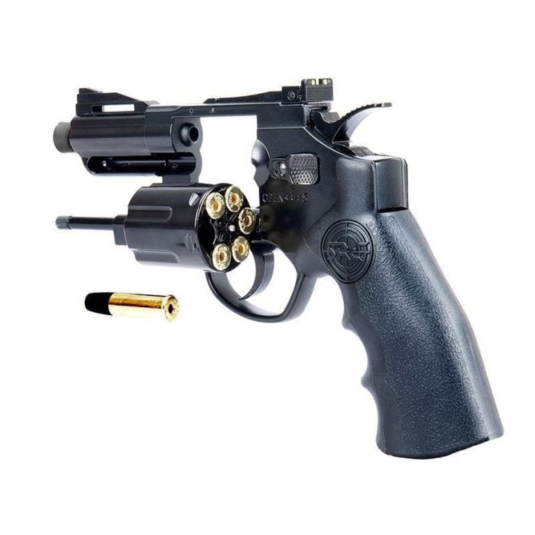 SRC 2.5" Titan Co2 Revolver Full Metal Black - Defcon Airsoft