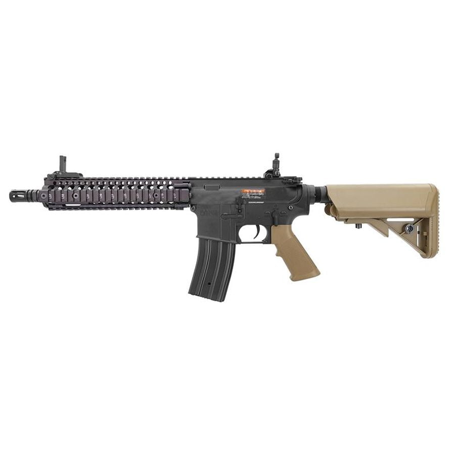 Golden Eagle M4 RIS AEG Metal Mosfet Edition Black - DEFCON AIRSOFT
