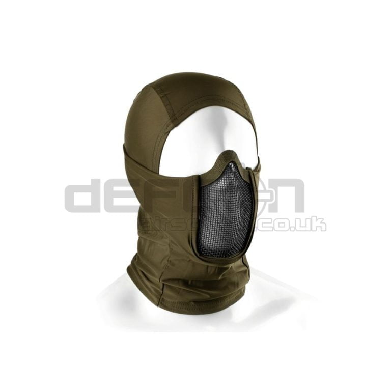 Mk.III Steel Half Face Mask OD (Invader Gear) - Defcon Airsoft