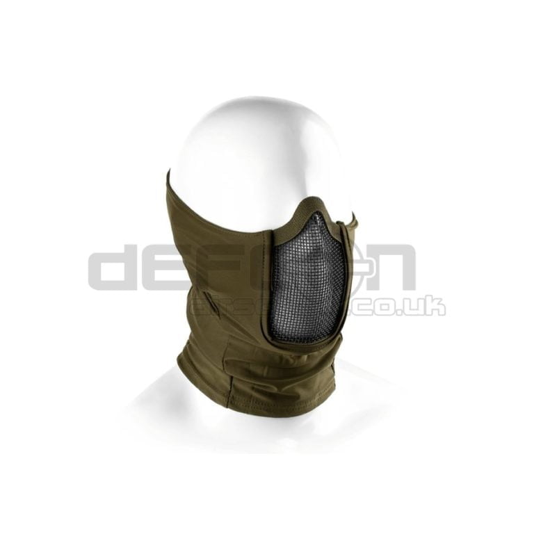 Mk.III Steel Half Face Mask OD (Invader Gear) - Defcon Airsoft