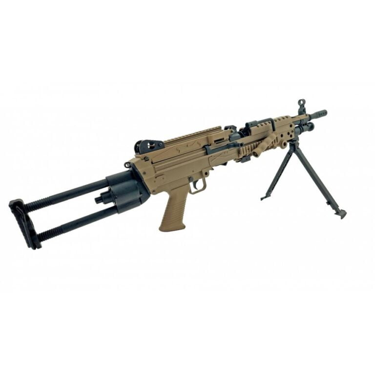 FN Hersal Minimi M249 Para Sports Line AEG Battery And Charger Inc. Tan ...
