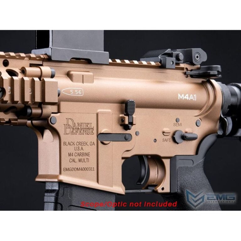 EMG X Daniel Defense DDM4 AEG By Cyma Platinum QBS Gearbox - DE/Tan ...