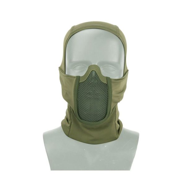 Operators Balaclava - Mesh Face Mask - Olive Green - Defcon Airsoft