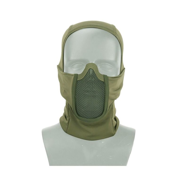 Operators Balaclava - Mesh Face Mask - Olive Green - Defcon Airsoft