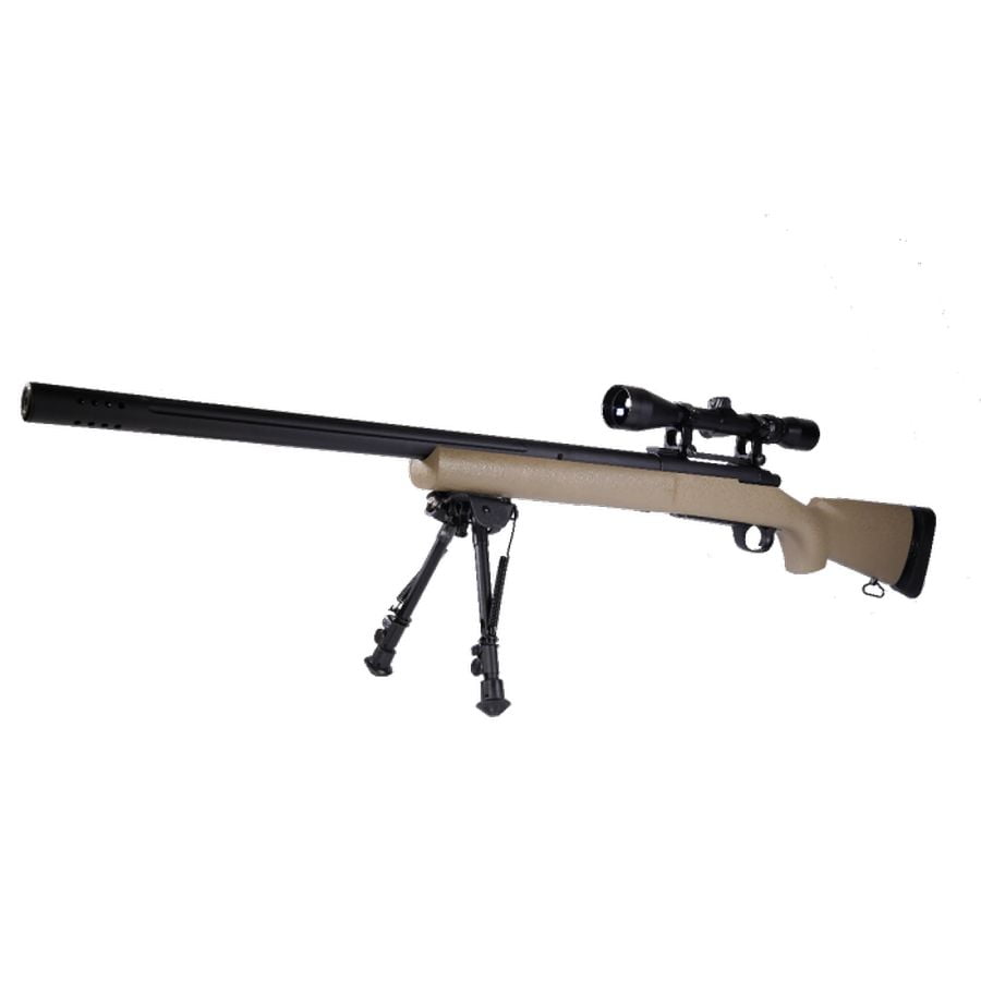 SNOW WOLF M24 (Spring) V2+ - Tan - DEFCON AIRSOFT
