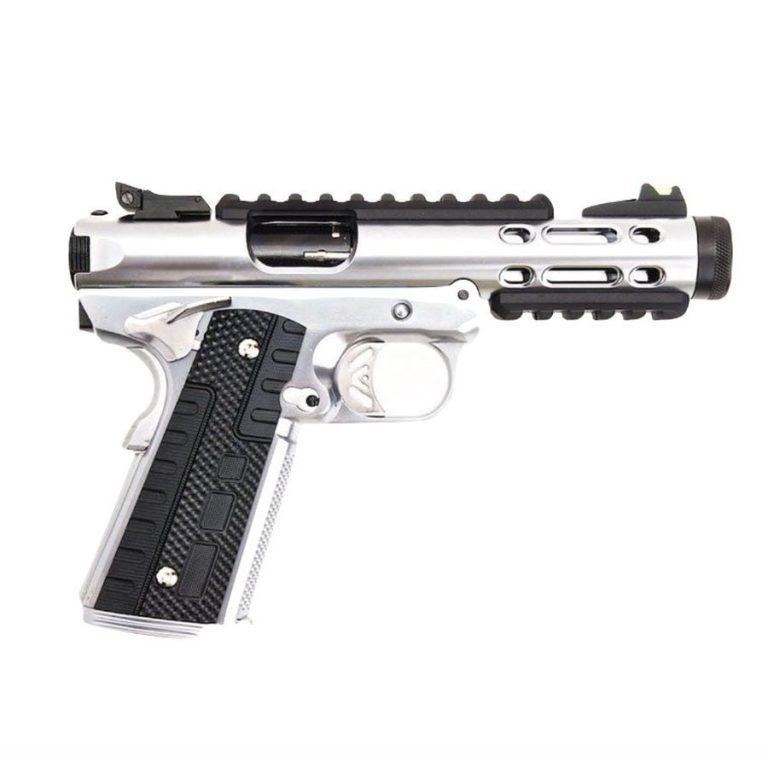 WE Galaxy 1911 Gas Blowback Pistol (Silver Frame - Sliver Slide ...
