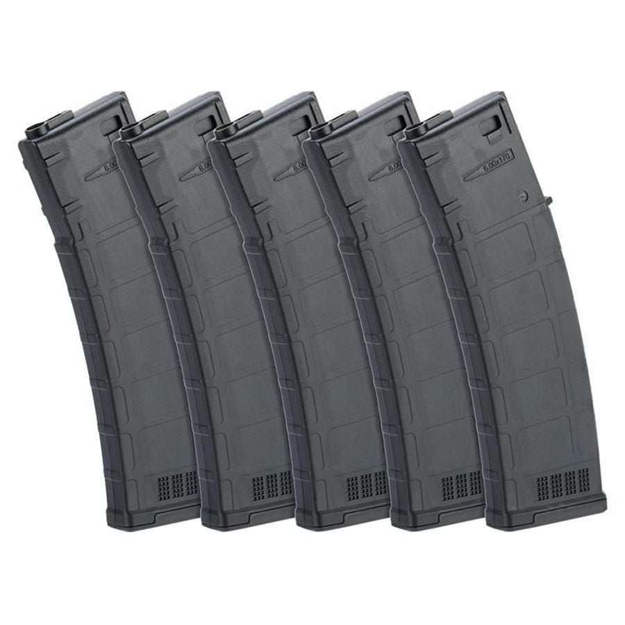 Ares M4 AMAG AEG Magazine (5pcs Box Set - 170 Rounds - Black) - Defcon ...