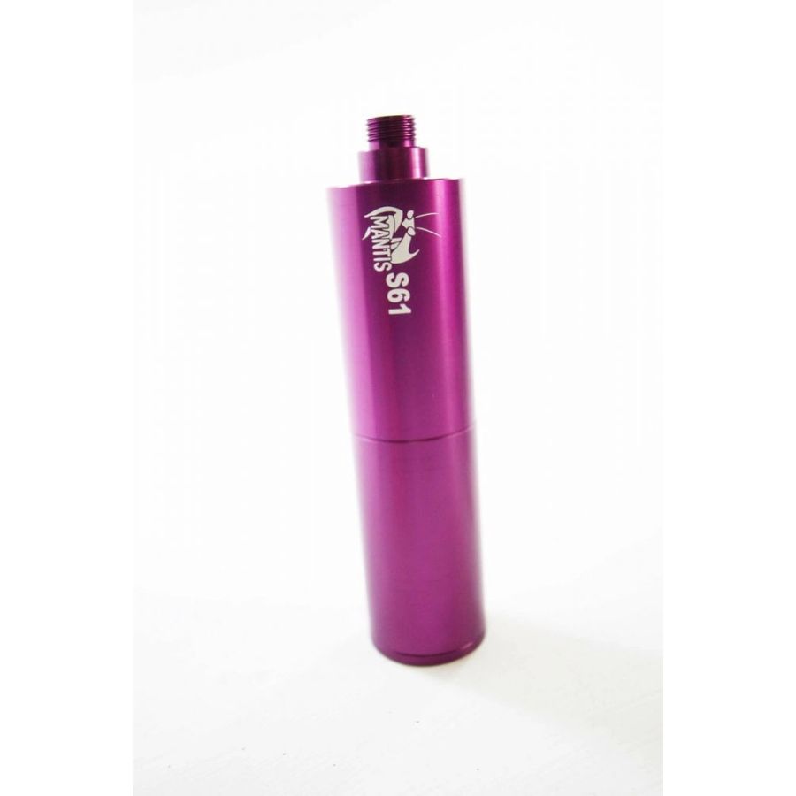 Mantis S61 11mm Foam Filled Suppressor PURPLE LONG - Defcon Airsoft
