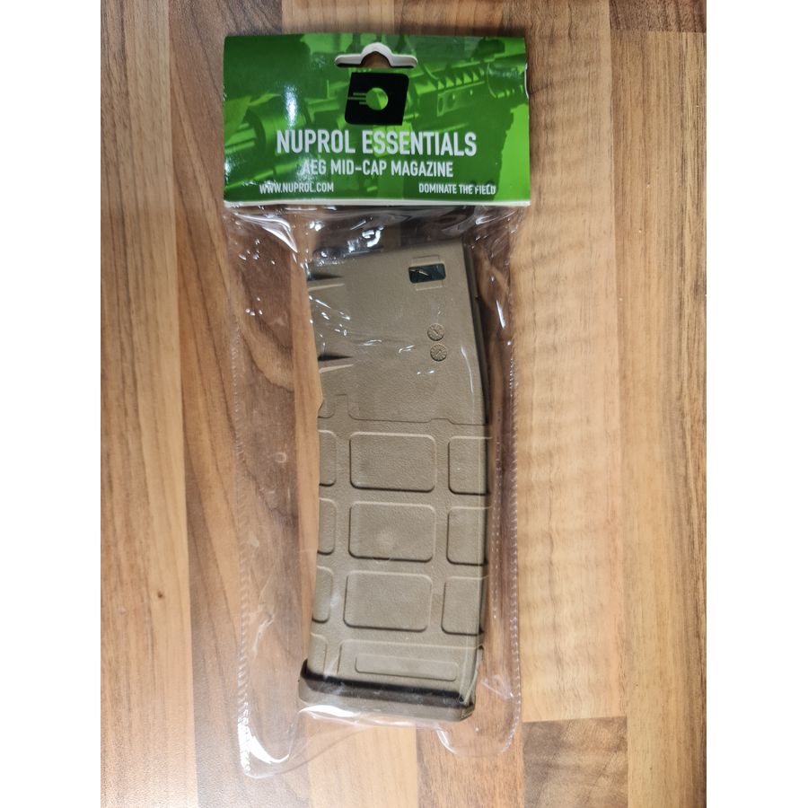 NUPROL N-Mag Mid-Cap Mag 150R - Tan - Defcon Airsoft
