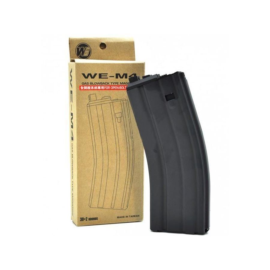 WE 30rds Gas M4/T91/4168/L85 Open Bolt Magazine Version 3 (Black ...