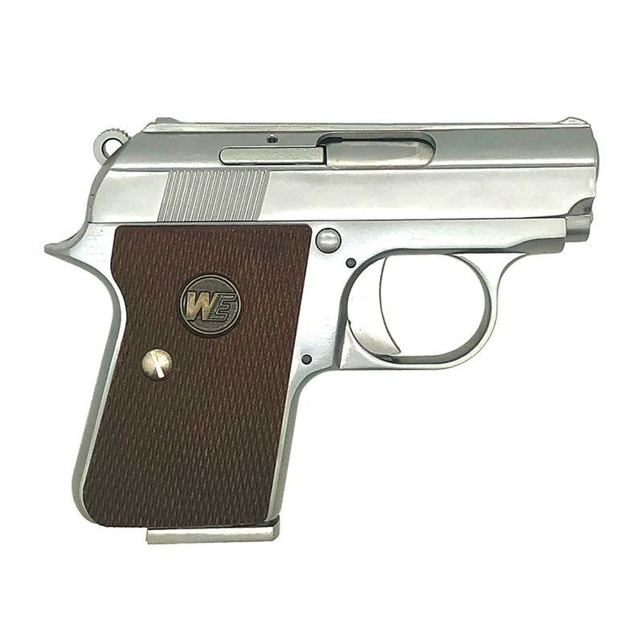 WE CT25 1908 Gas Blowback Pistol - Silver - Defcon Airsoft
