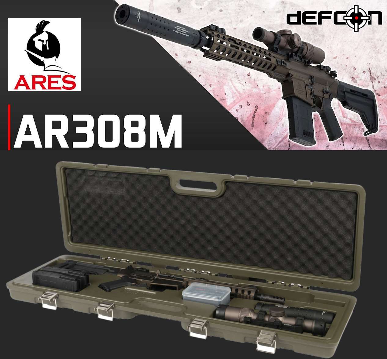 Ares X Amoeba AR308M AEG Rifle - Deluxe Version (Bronze) - Defcon Airsoft