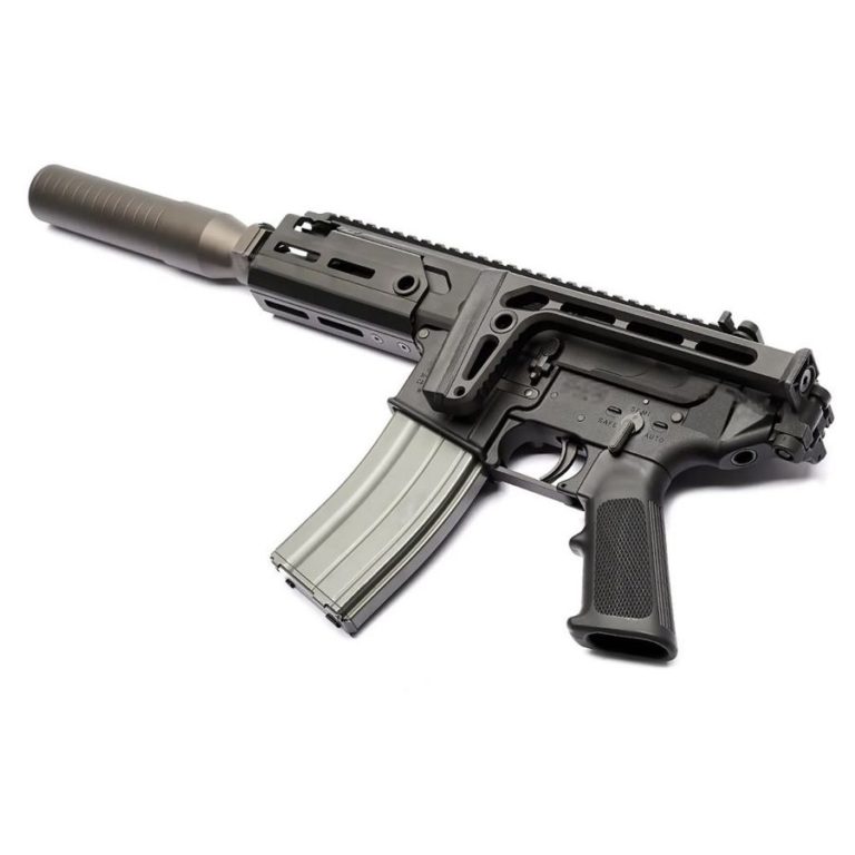 AA/APFG MCX Rattler SOCOM PDW Gas Blowback Rifle Black - Defcon Airsoft