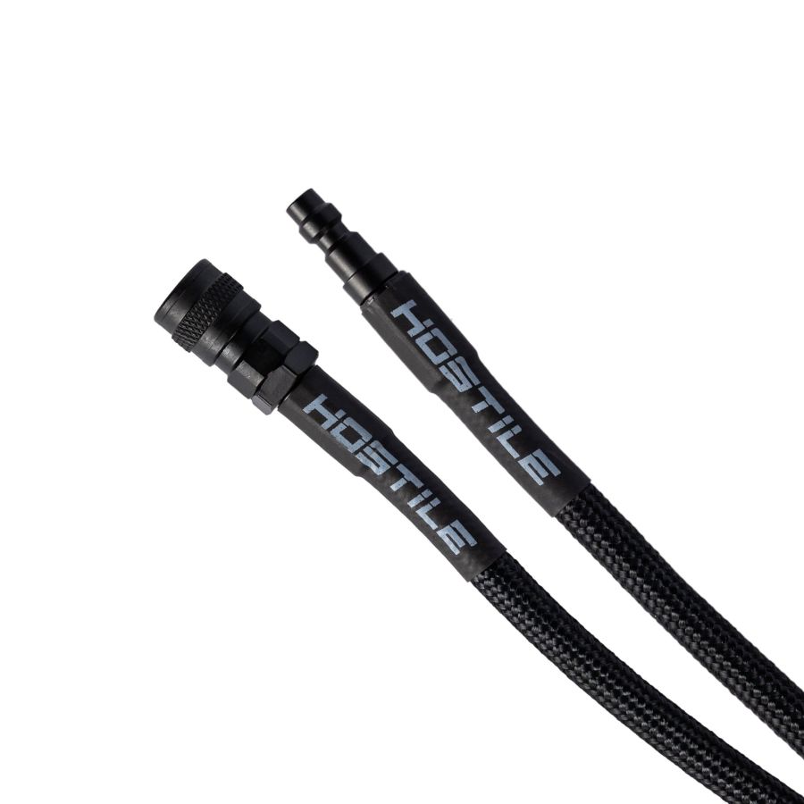 HK Army Hostile AWS Flex Remote Line 42" Hose - Black - Defcon Airsoft