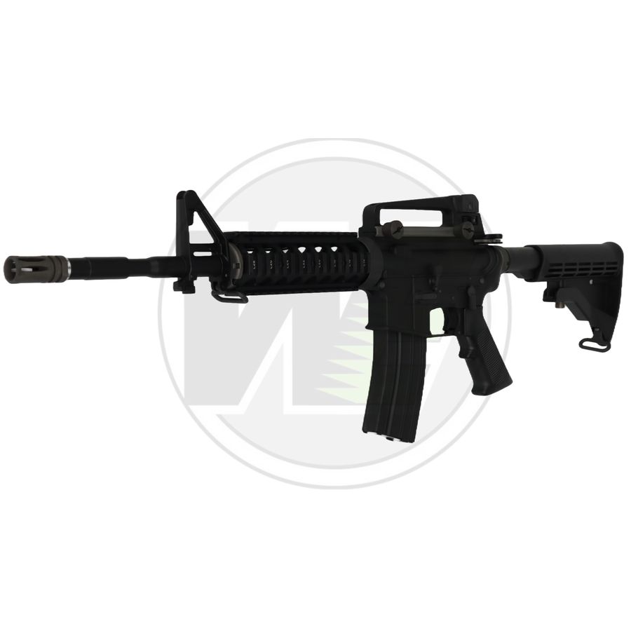 WE M4 RIS V3 GBB Rifle - Black - Defcon Airsoft